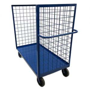 Heavy Duty Wire Mesh Dock Carts | Wire Grid Utility Trucks